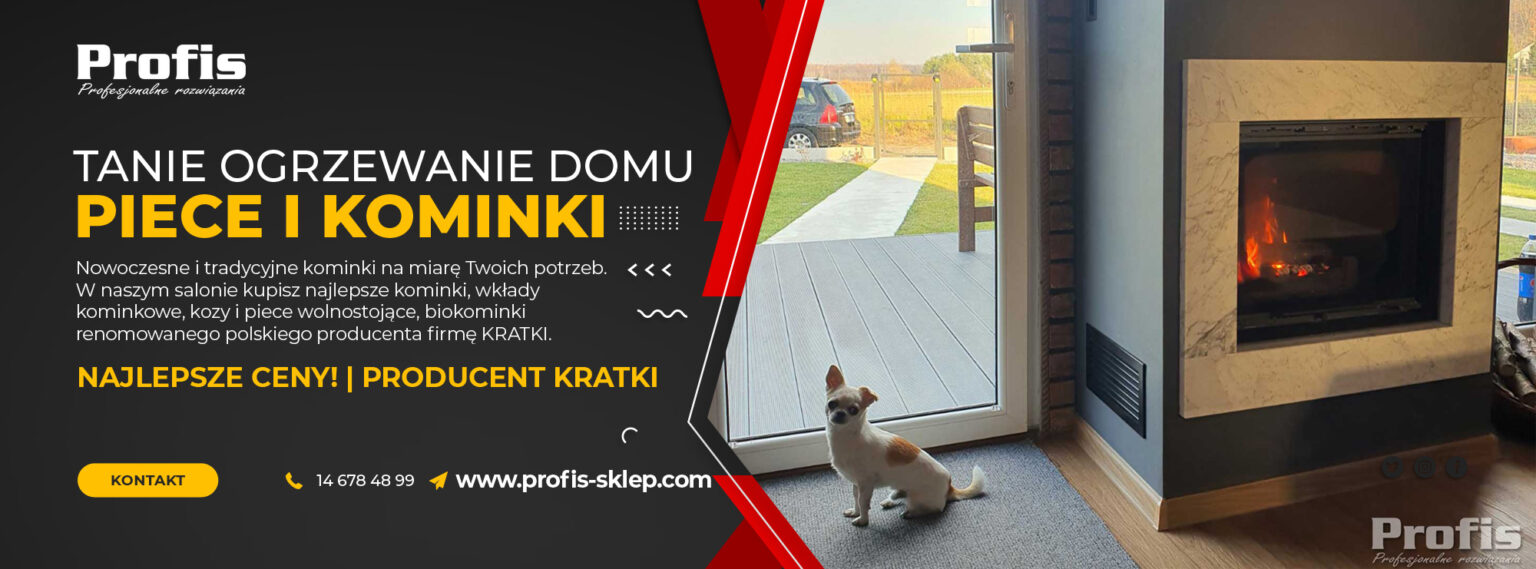 Kominki i piece kominkowe Kratki 🔥 z montażem